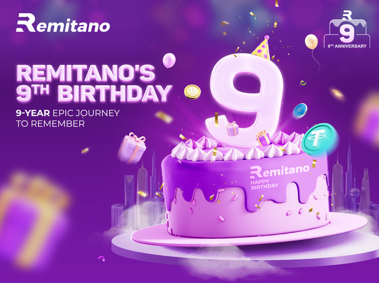 Countless Crypto Coins Await to be Won: Celebrating 9 Years with Us in ...